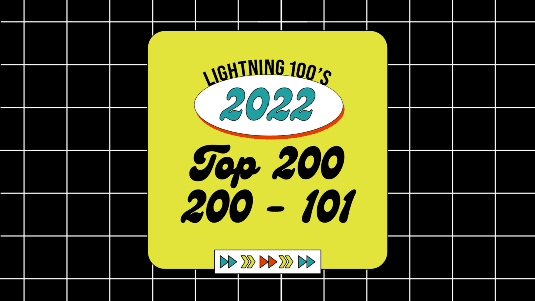Top 200 Songs of 2022 (200-101) – Lightning 100
