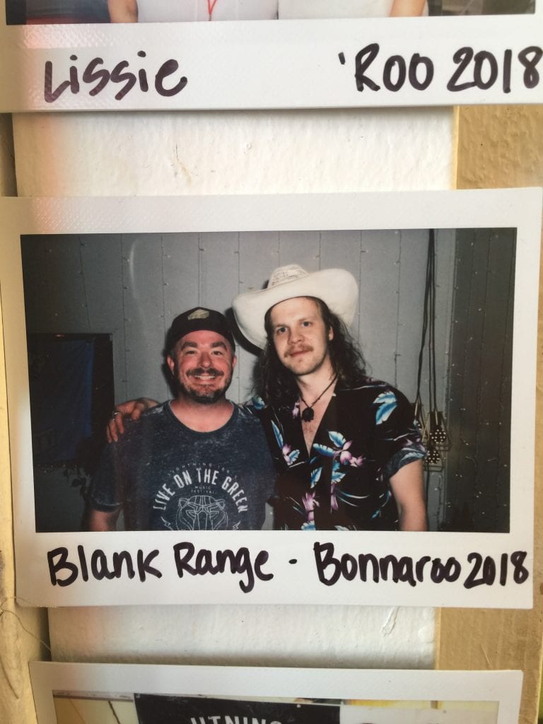 Blank Range backstage at Bonnaroo – Lightning 100